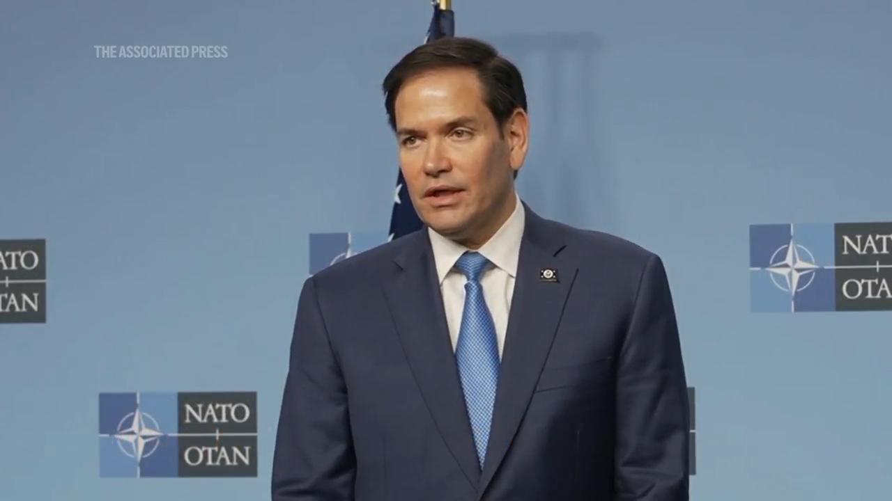 U.S. Secretary of State Marco Rubio comments ahead of NATO meeting