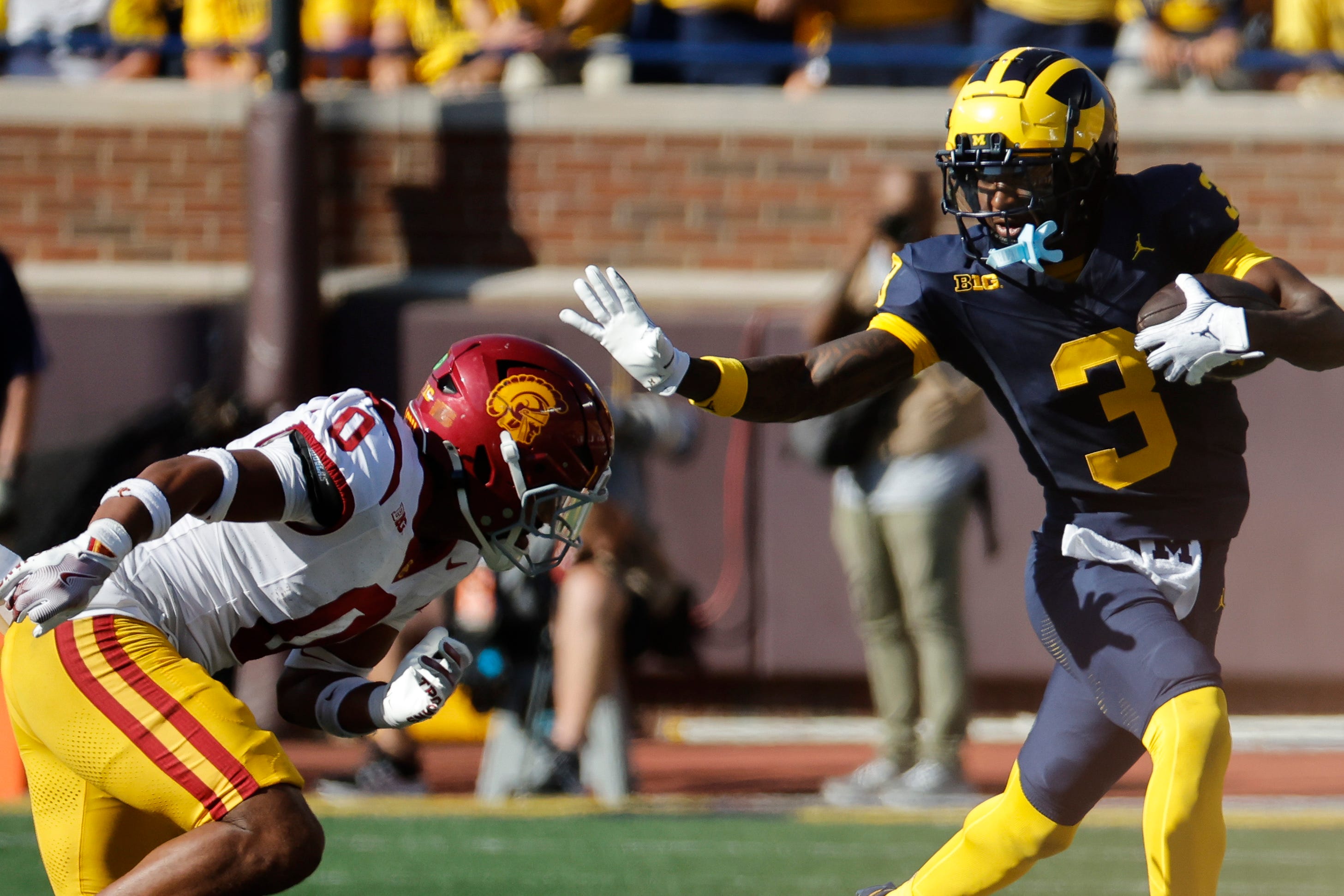 Michigan football's wide receivers can only go up after last year. Are ...