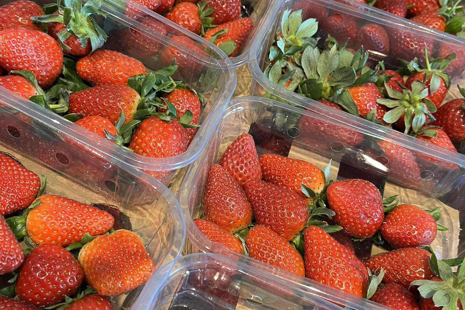 Check out the Mansfield farm shop selling Strawberries for 75p a punnet