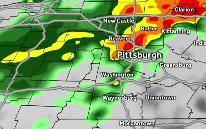 Western Pennsylvania: Strong storms bring rain across the area Thursday ...