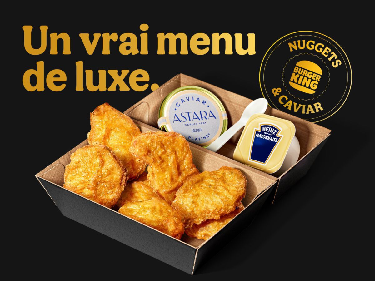 Burger King combineert kip met kaviaar