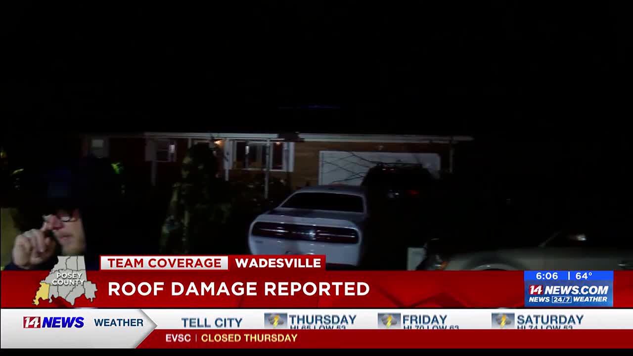 Wednesday storms cause damage to homes in Posey Co.