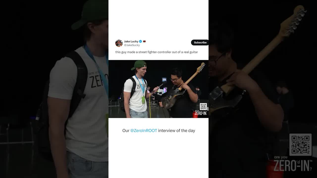 This guy made a street fighter controller out of a real guitar