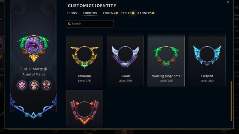 How to unlock every Level Border in League of Legends
