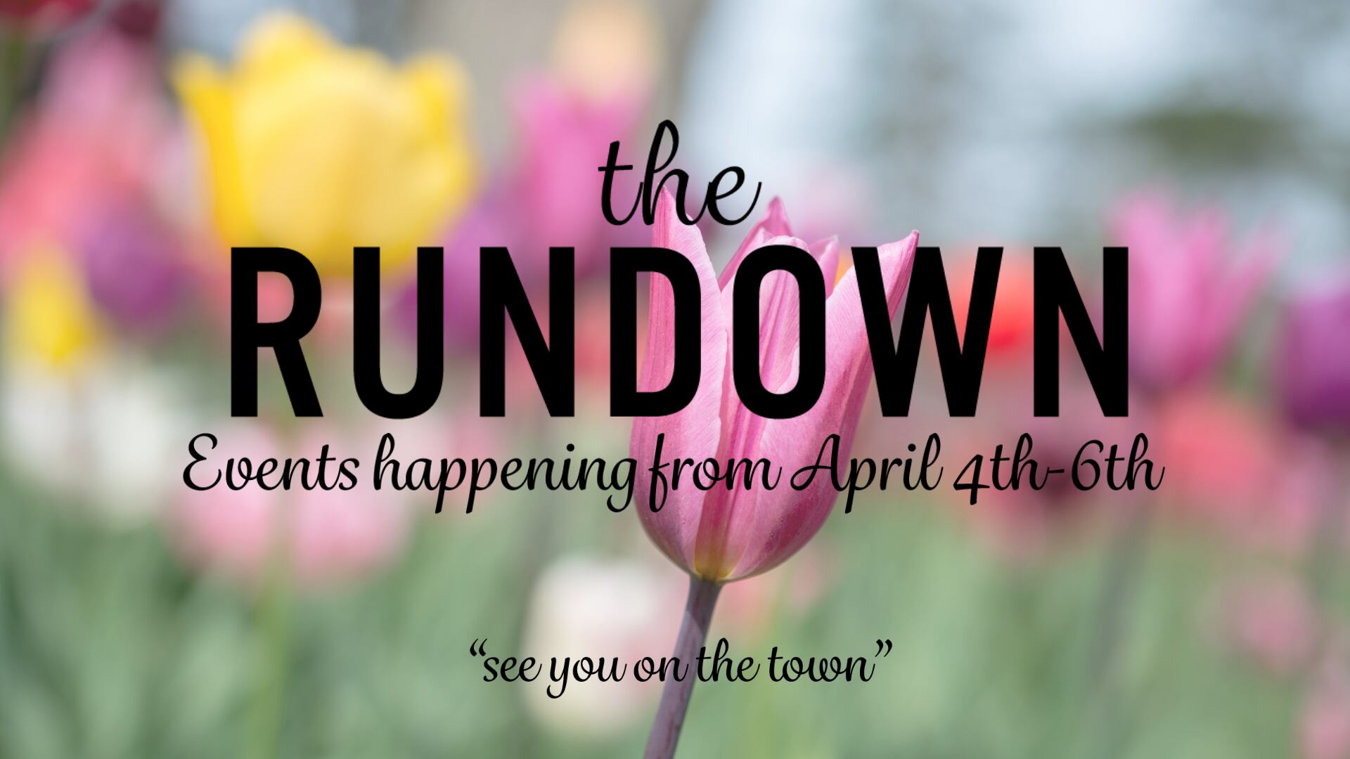 The Rundown: Spring is in full swing with these weekend events