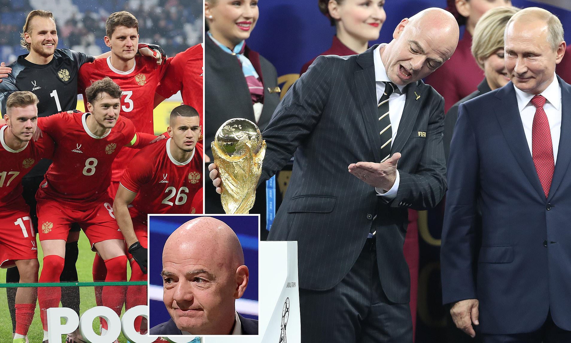 FIFA president Gianni Infantino is 'CHEERING' for Russia's return to ...