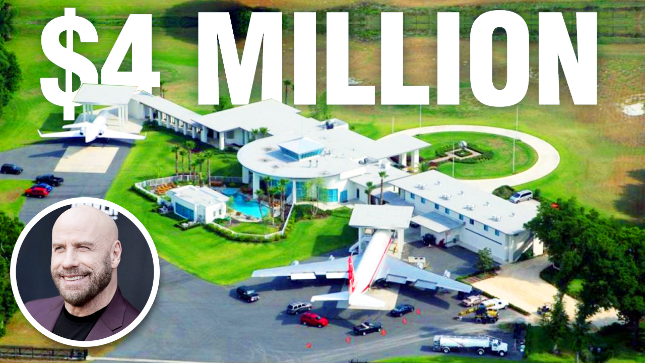 A Look Inside John Travolta's Airport Mansion