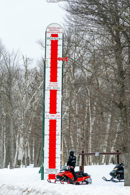 300 Inches of Snow: Michigan Peninsula Hits Impressive Milestone