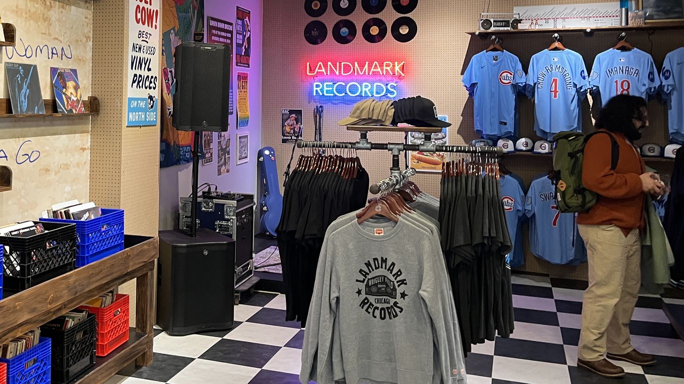 New blues record shop and jersey launch at Wrigley Field