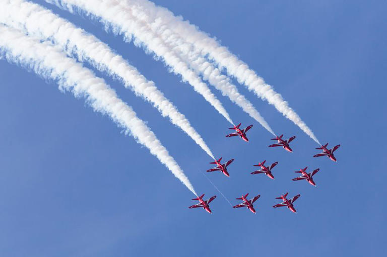 When you can see the Red Arrows above West Midlands today