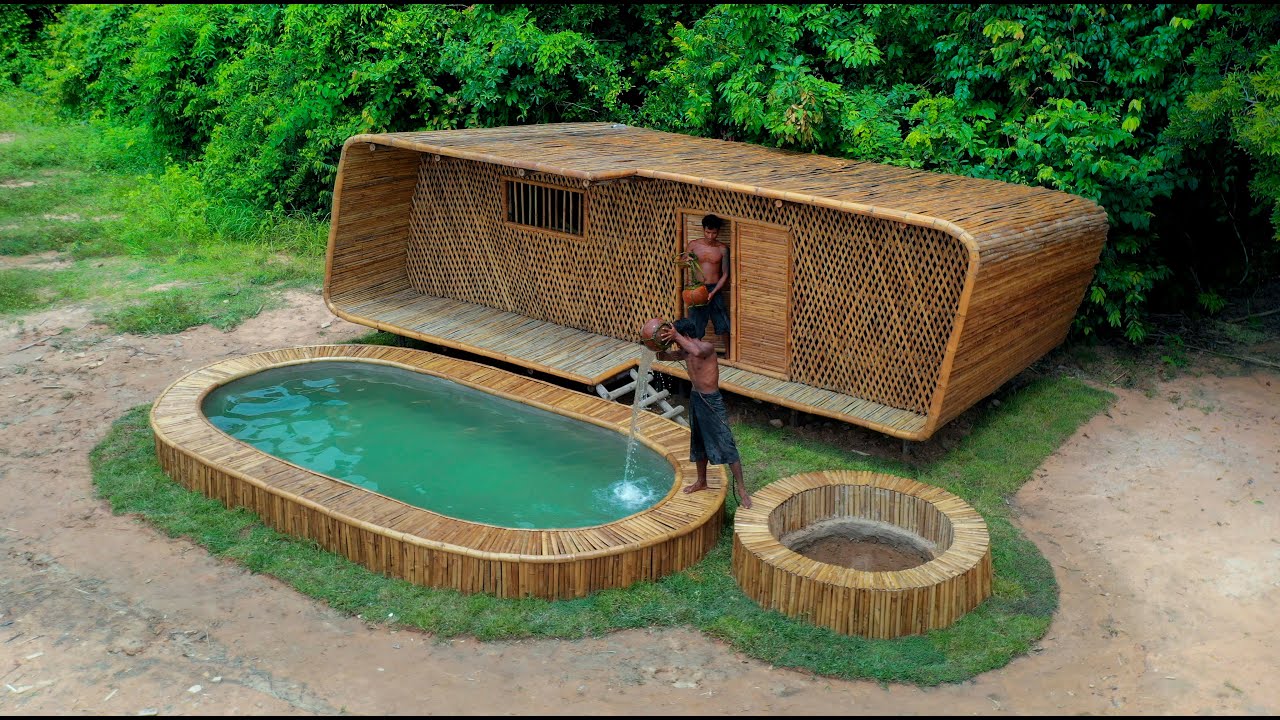 They built a luxury villa with pool & living room in just 30 days!