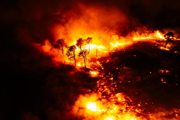 WATCH: Incredible drone footage shows scale of the Upton Heath fire