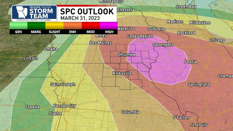 How to interpret the five storm risk categories ahead of severe weather ...