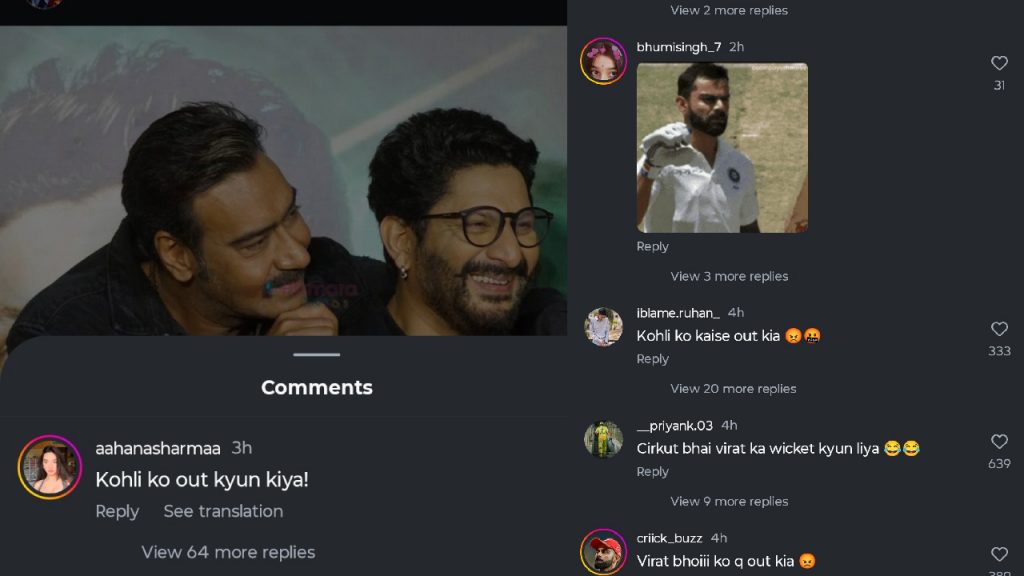 Virat Kohli fans wrongfully troll Bollywood actor Arshad Warsi instead ...