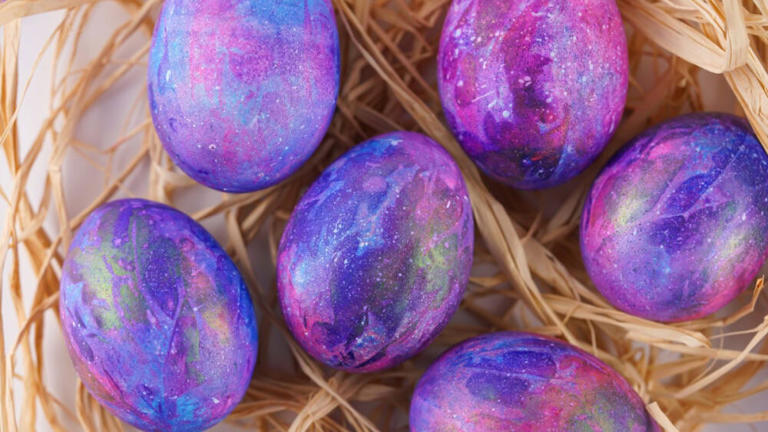 How to Make Far Out Galaxy Easter Eggs