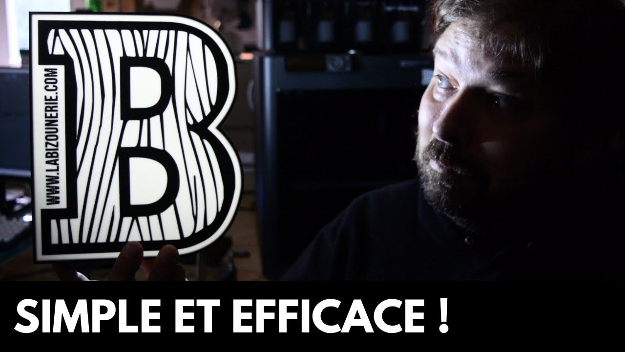 Flat-Printed Light Sign [Bambu Lab P1S Combo]