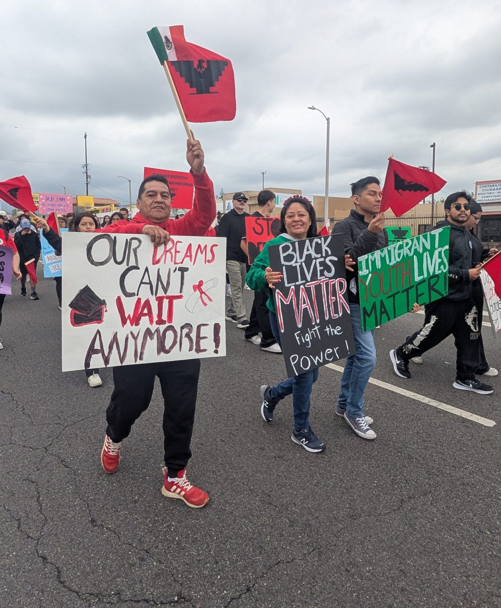 Demonstrators March in Pacoima to Honor Cesar Chavez’s Legacy, Denounce ...