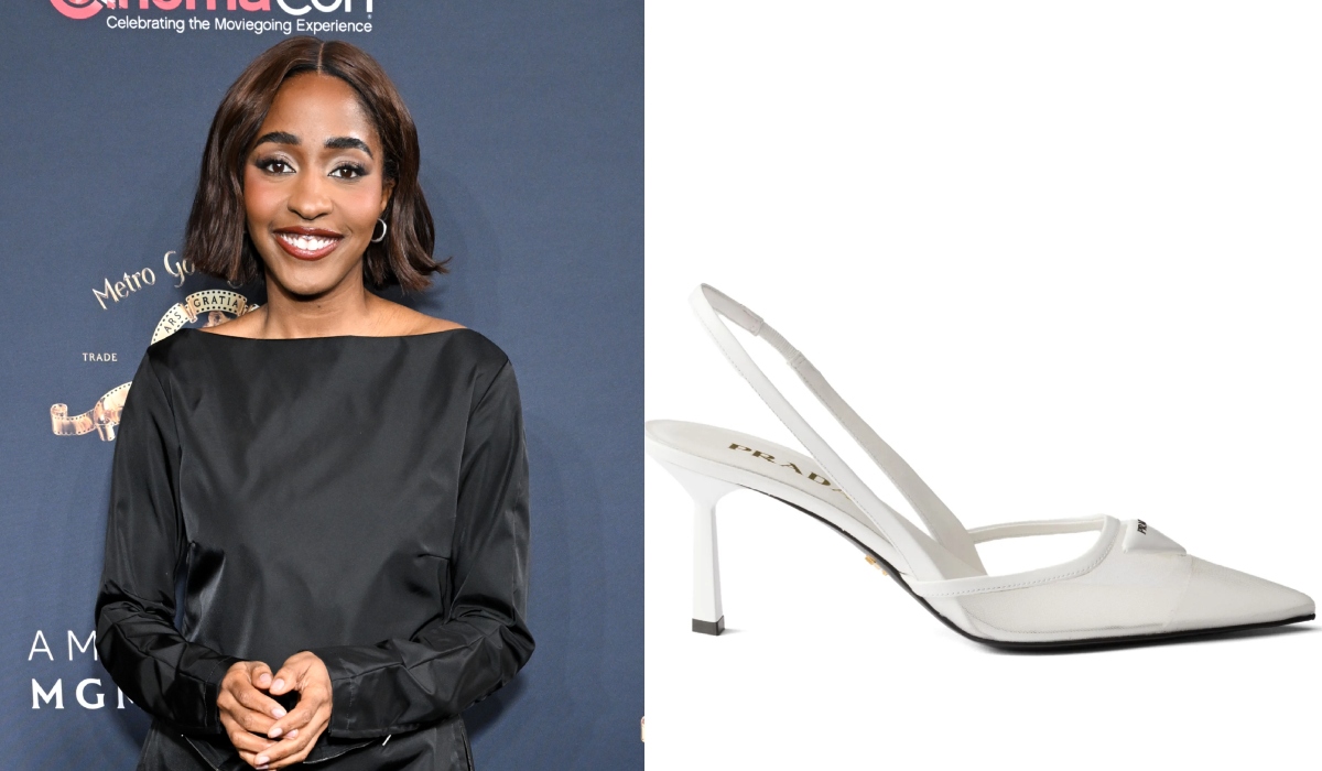 Ayo Edebiri Struts Into CinemaCon 2025 Wearing a Pair of Cool White ...