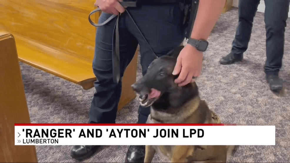 Lumberton Police Department Welcomes Two New K-9 Officers