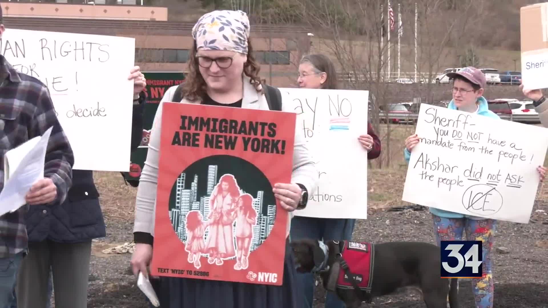 Protesters denounce Broome County’s deal with ICE