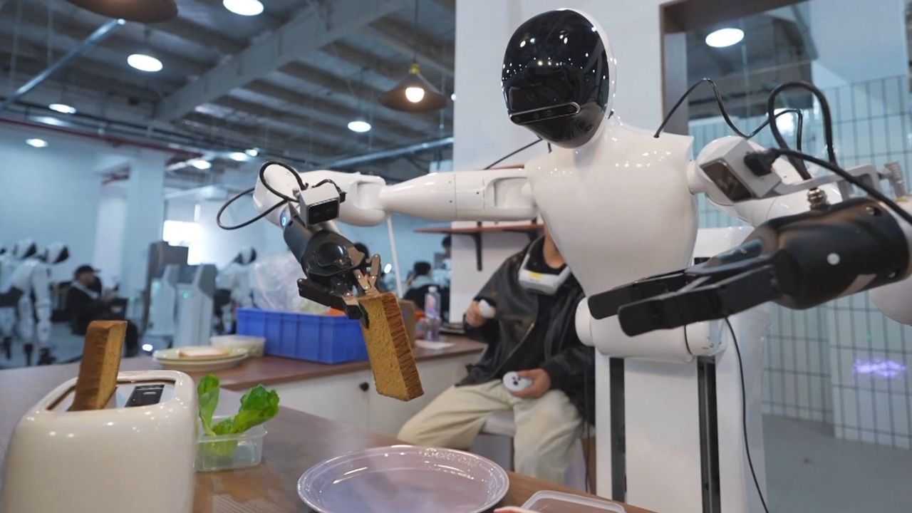 China trains humanoid robots to hone household skills for mass use