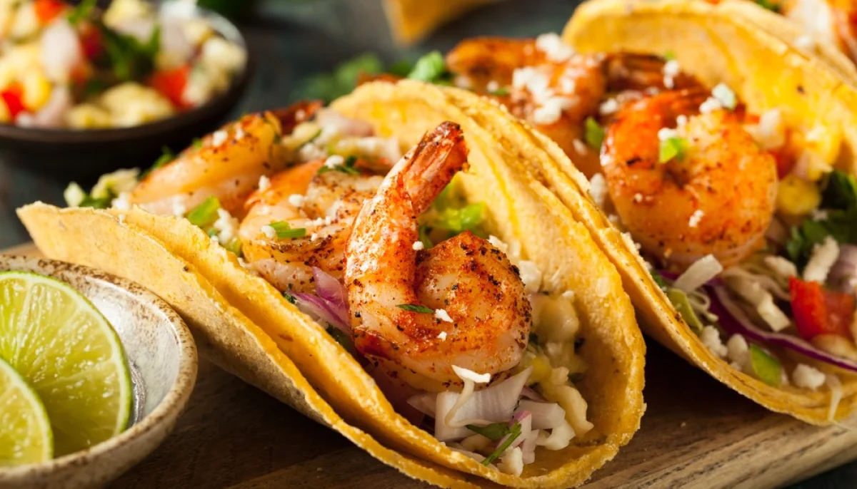 Mini-tacos aux crevettes