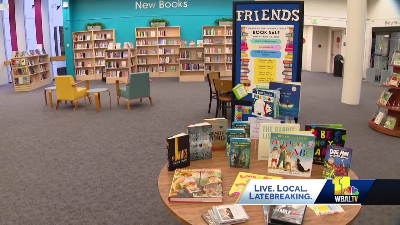 Books on sale at $5 or less at Towson library