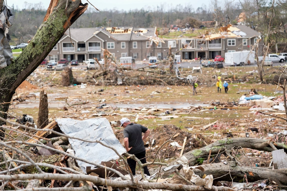 Brutal photos show heavy damage following tornadoes, severe weather ...
