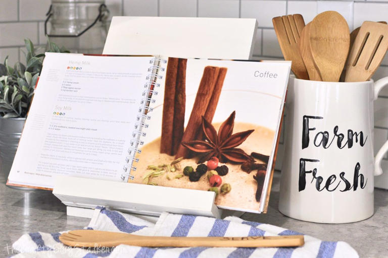 Foldable Recipe Book Stand Free Build Plans