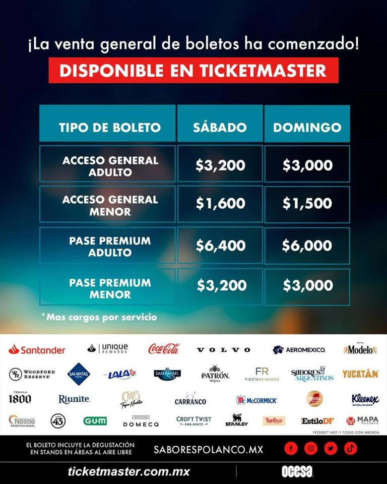 Sabor es Polanco 2025: fechas, lugar, horarios, boletos, expositores y más