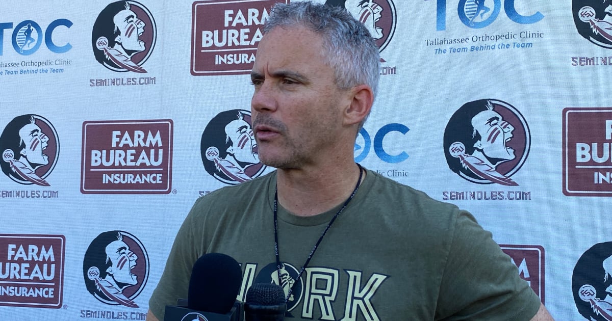 Warchant TV: Mike Norvell spring football post practice interview, Thursday