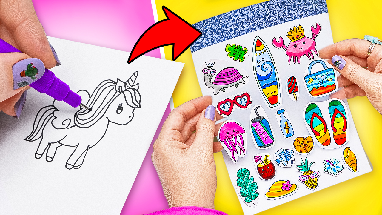 COOL! How To Make Stickers || Fun Tutorial by Sam