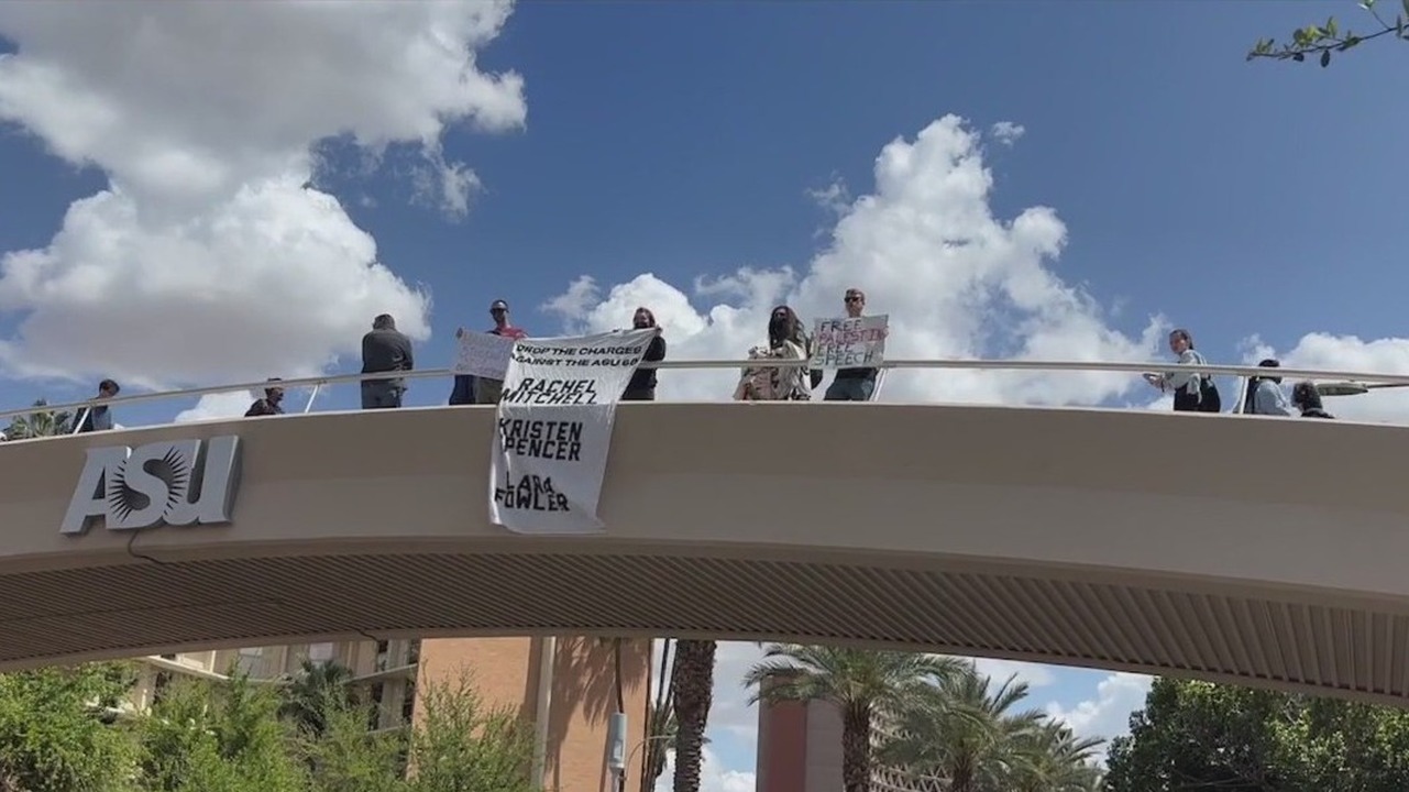 ASU students protest against visa revocations