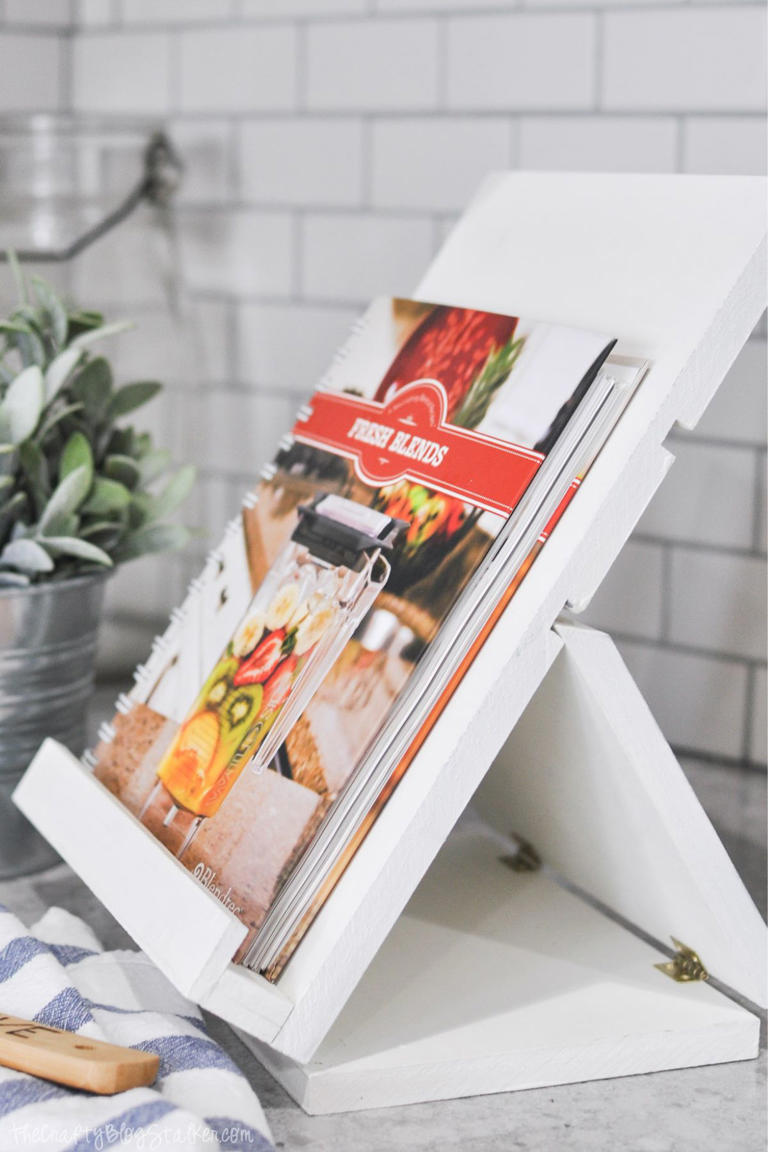 Foldable Recipe Book Stand Free Build Plans