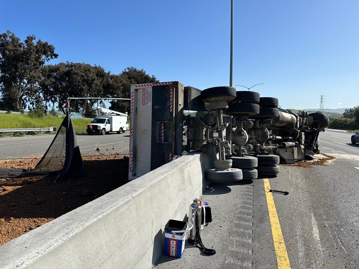 SigAlert Issued On 680 After Dump Truck Overturns: CHP