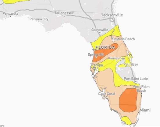 Number of wildfires burning in Florida climbs as dry conditions ...