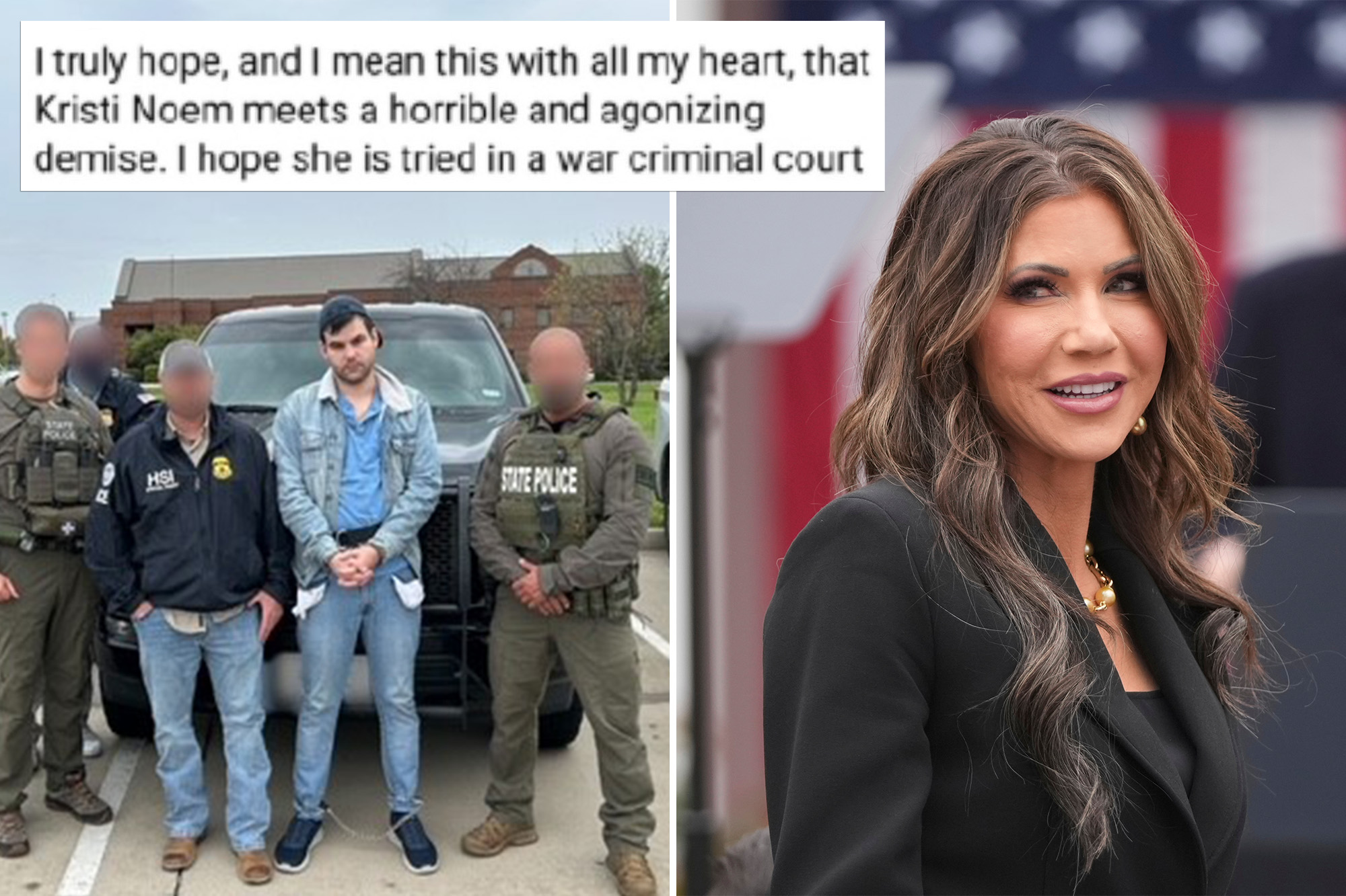 Texas man allegedly vowed to ‘open fire’ on ICE agents, said Kristi ...