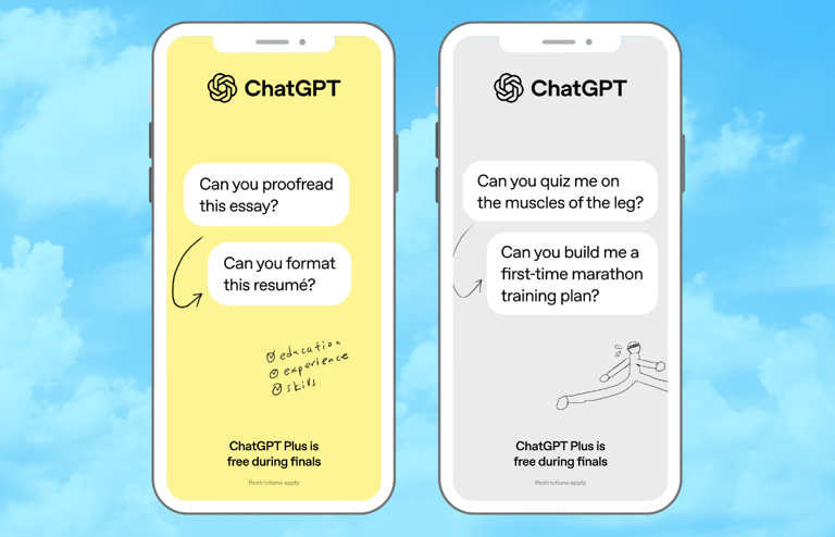 ChatGPT Plus Is Free For College Students Through May 2025