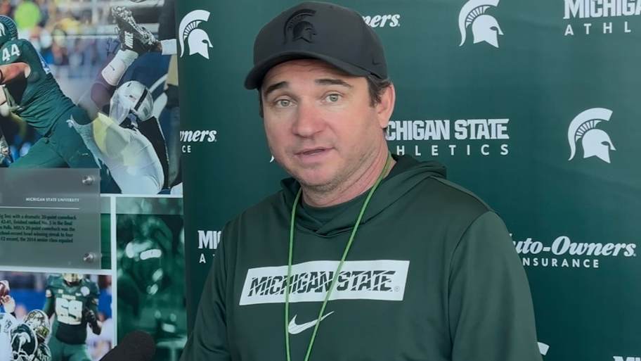 WATCH: MSU's Jonathan Smith Talks Spring Ball, More