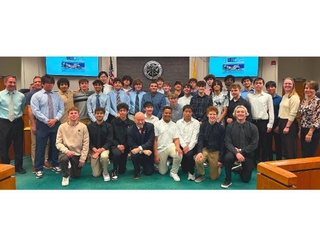 Hillsborough HS Boys Swim Team Honored For Winning State Championship