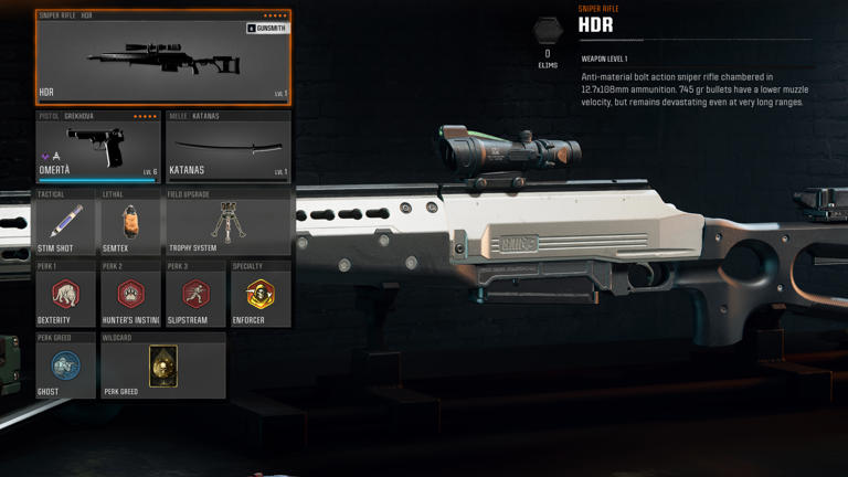 Best HDR loadout in Black Ops 6