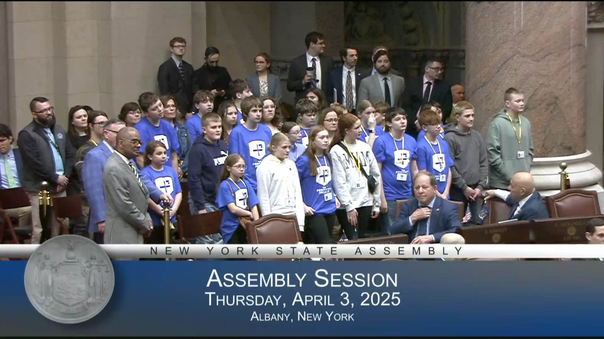 Middle schoolers cast as 'props' and booted from NY Assembly during ...