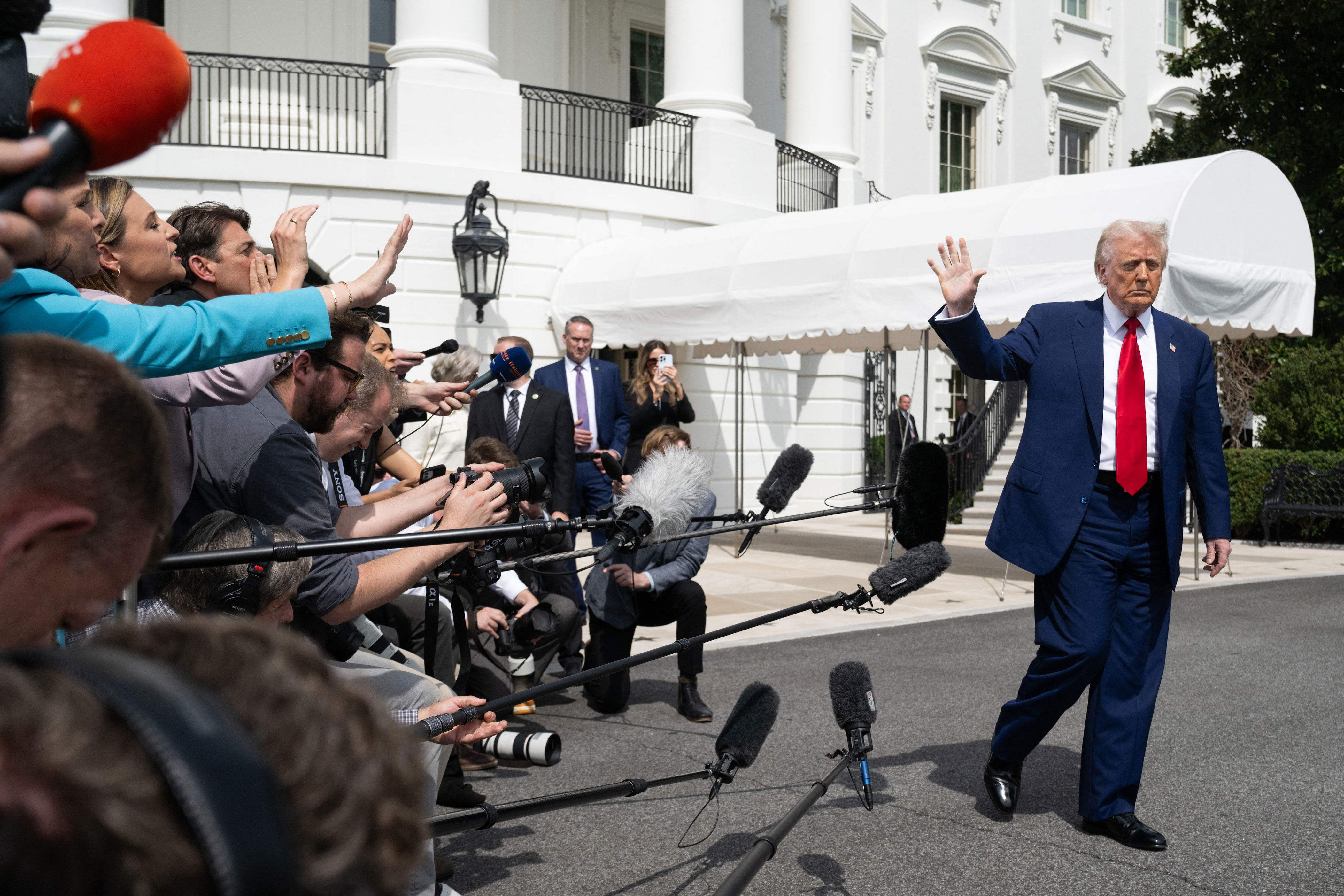 Trump live updates: President says tariffs rollout ‘going very well ...