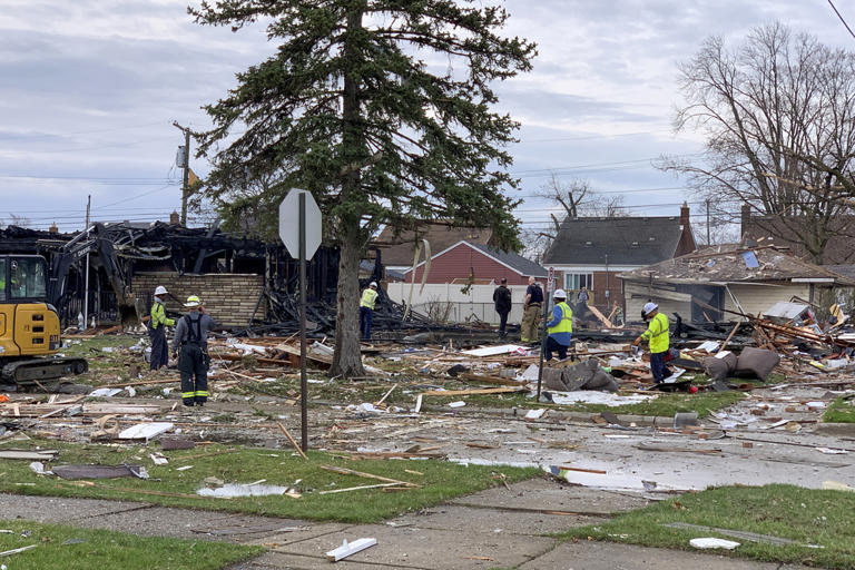 Detroit-area house explodes, killing a woman and blasting a man to the ...