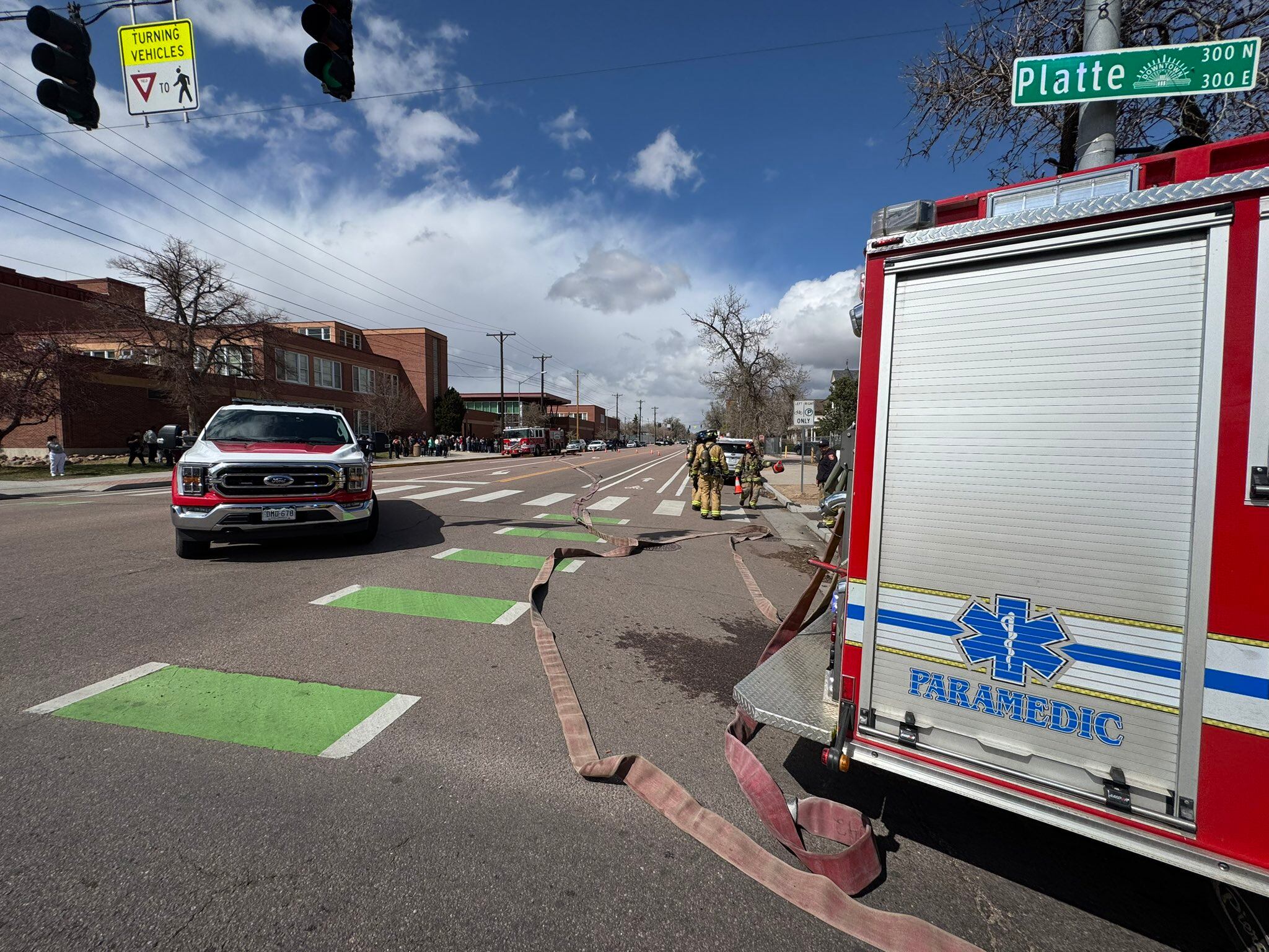 Colorado Springs high school evacuated as crews contain fire