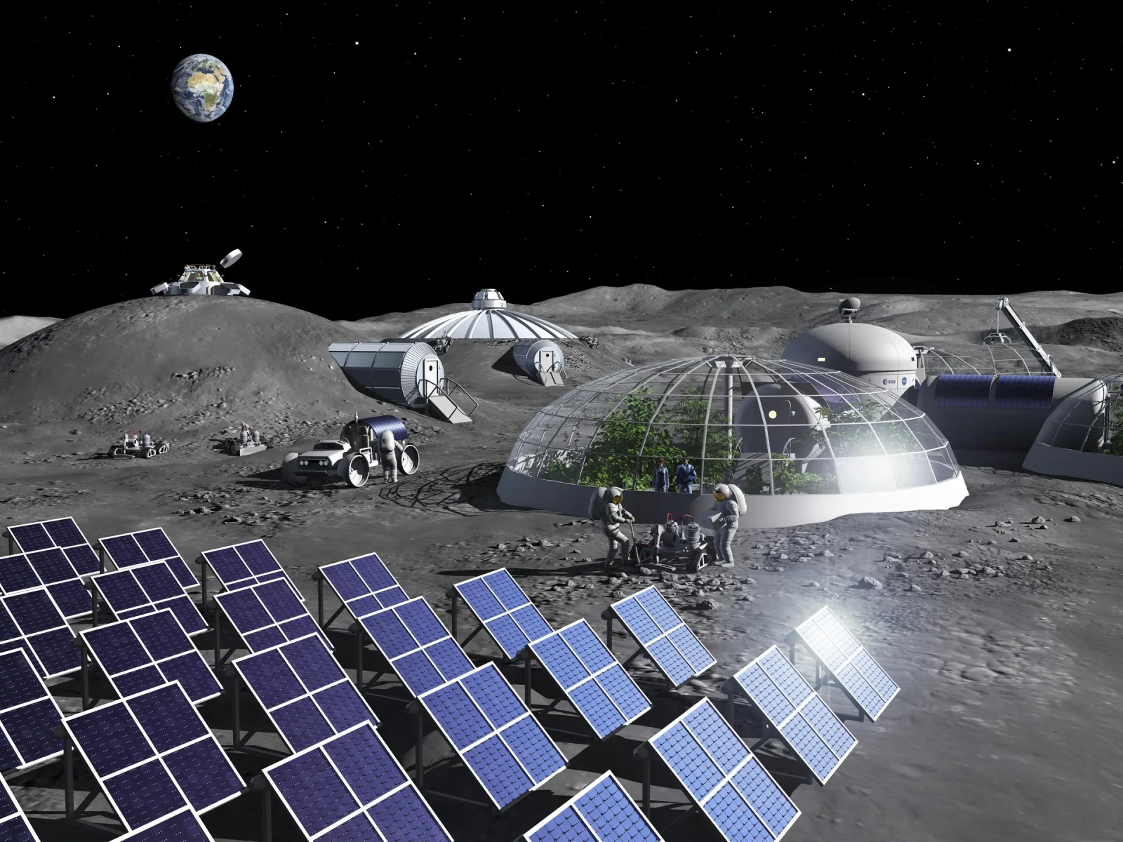 Solar cells made from moon dust could power future space missions