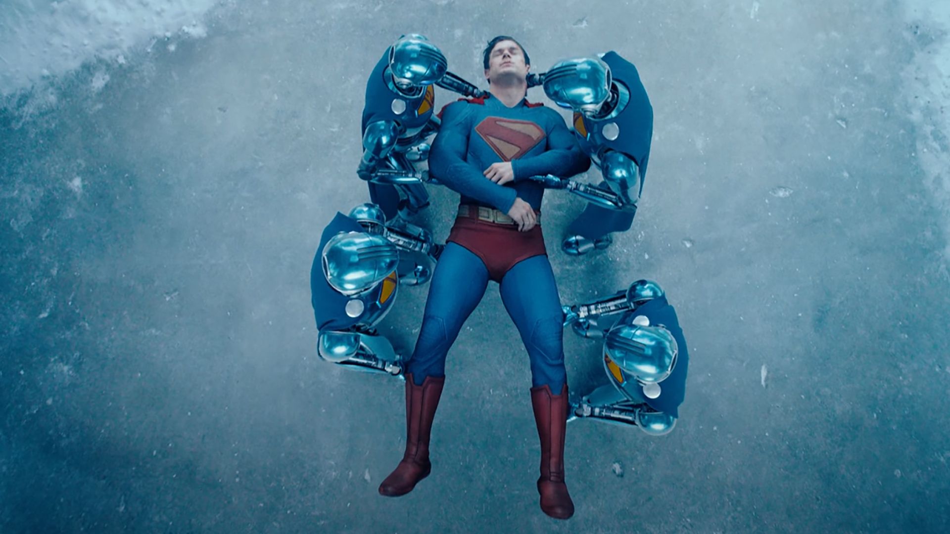 Superman goes full sci-fi in DC's epic CinemaCon footage, showcasing a bloodied Man of Steel ...