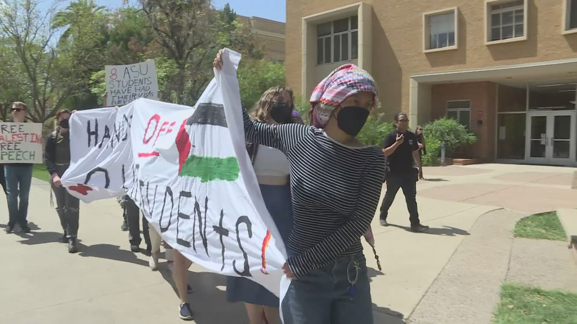 ASU protest after Visas revoked