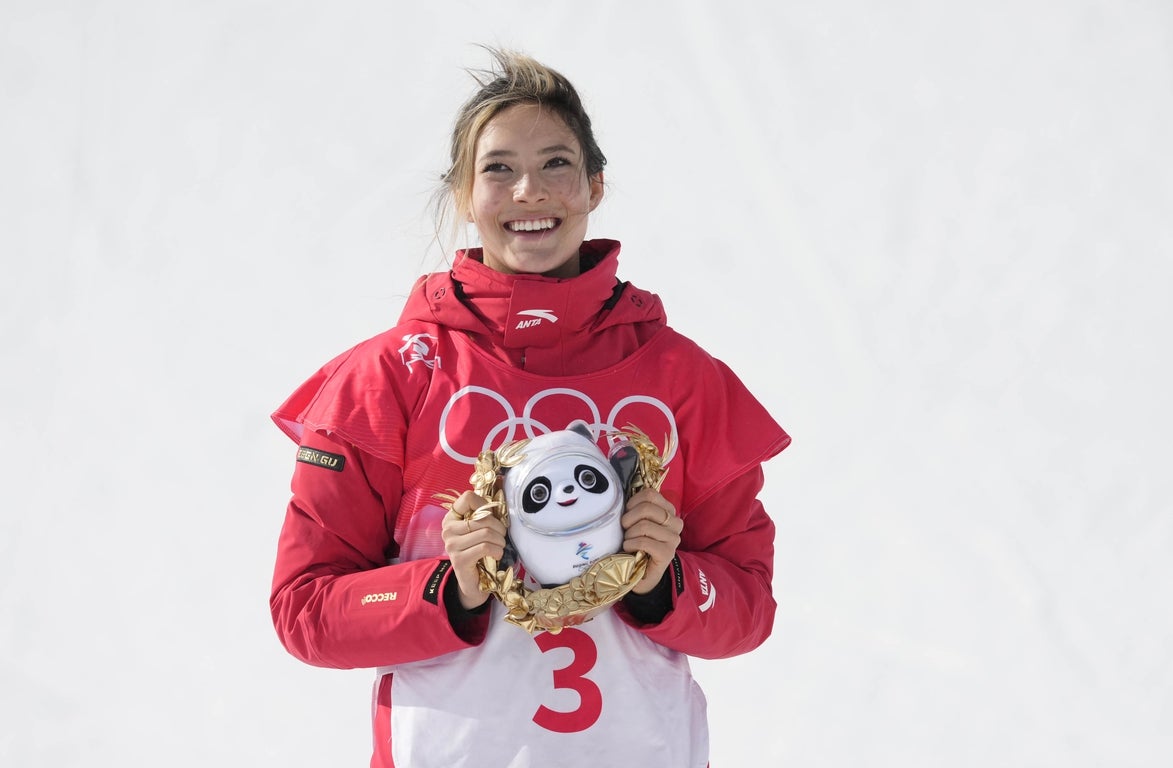 Iconic Olympic skier and SI swim model Eileen Gu, in photos
