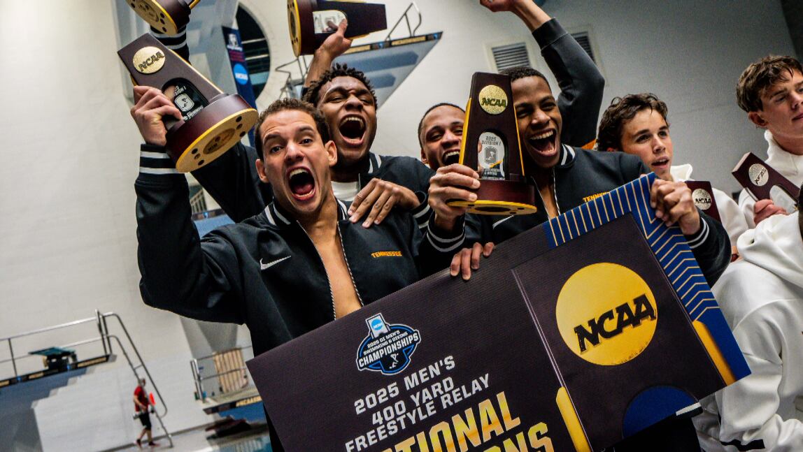 UT swimming wins three national championships and breaks two NCAA records